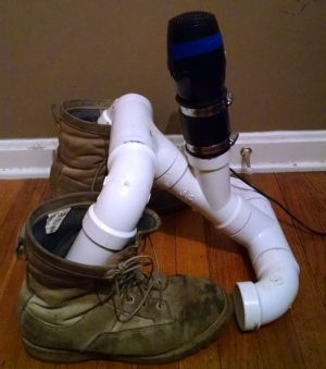 DIY Boot Dryer Made From PVC Pipe - D.I.Y Bullseye